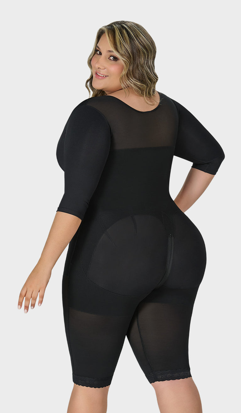 Full-Coverage Knee-Length Faja | Post-Surgery Support – FAJAS MYD USA